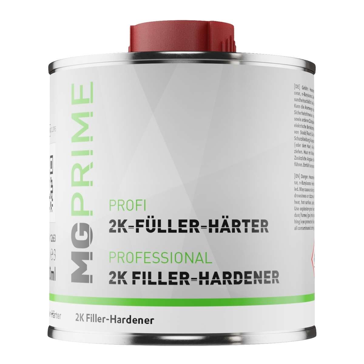 2K High Solid Füller Set / Grundierung für Autolack grau - 1,3 kg Epoxyfüller & Härter | MG PRIME